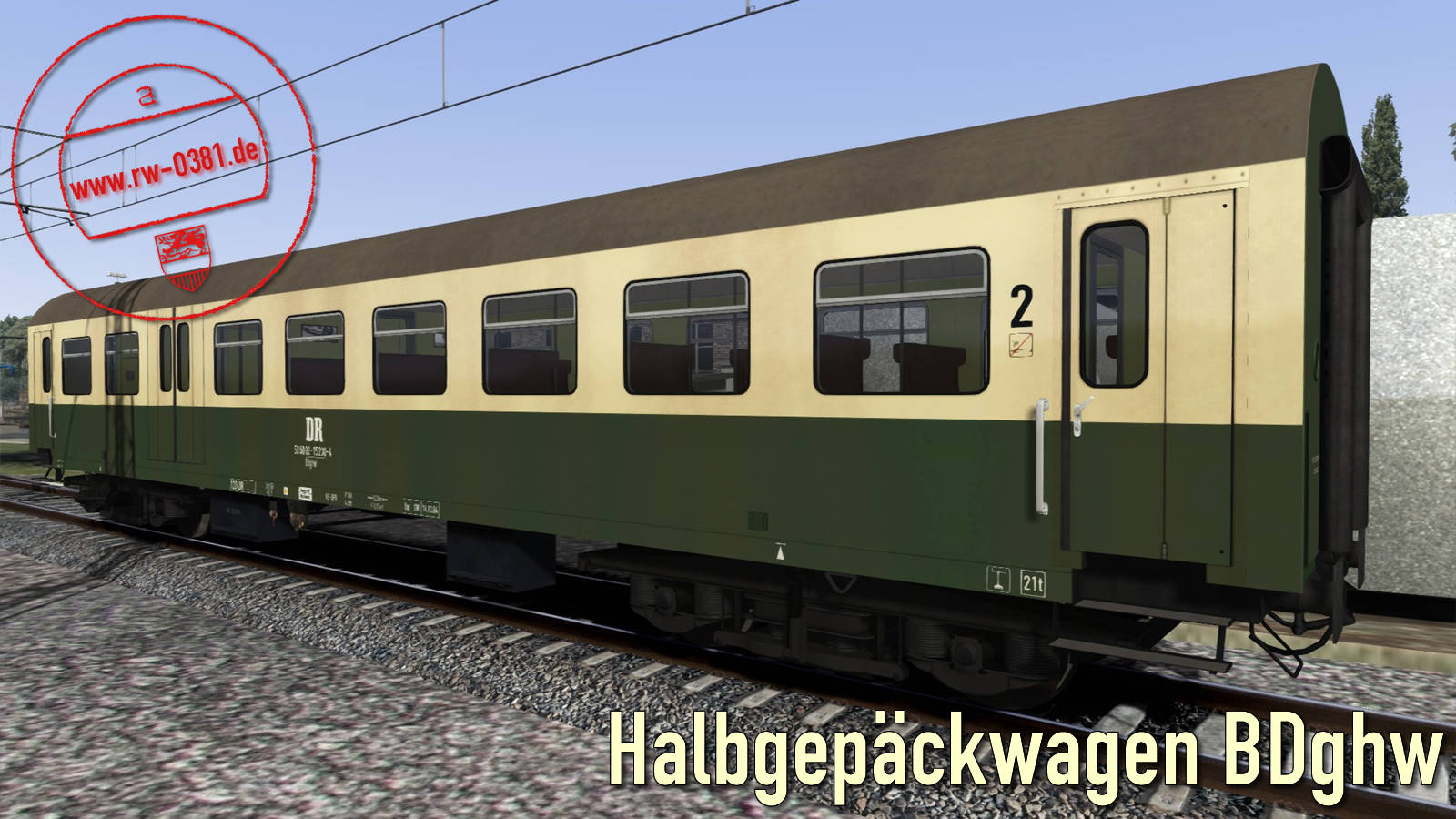 Just Trains - 3D ZUG DB Passenger Coaches Bghw & BDghw