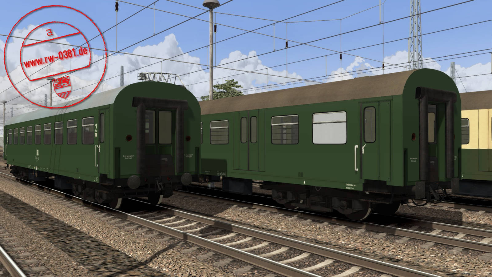 Just Trains - 3D ZUG DB Passenger Coaches Bghw & BDghw