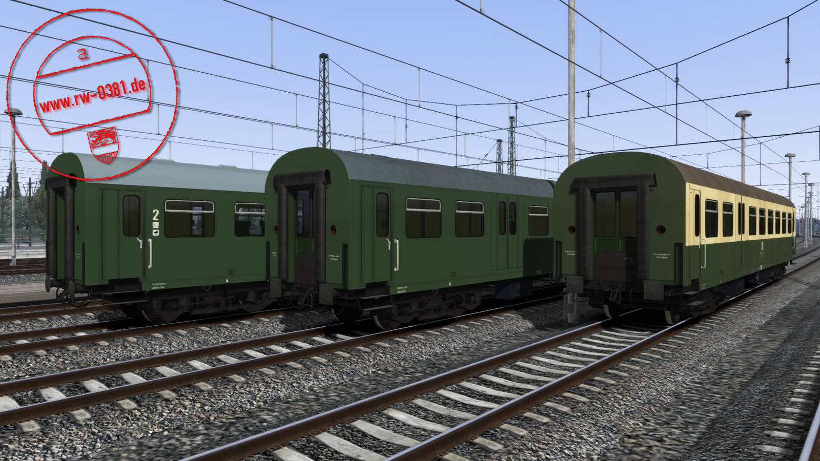 Just Trains - 3D ZUG DB Passenger Coaches Bghw & BDghw