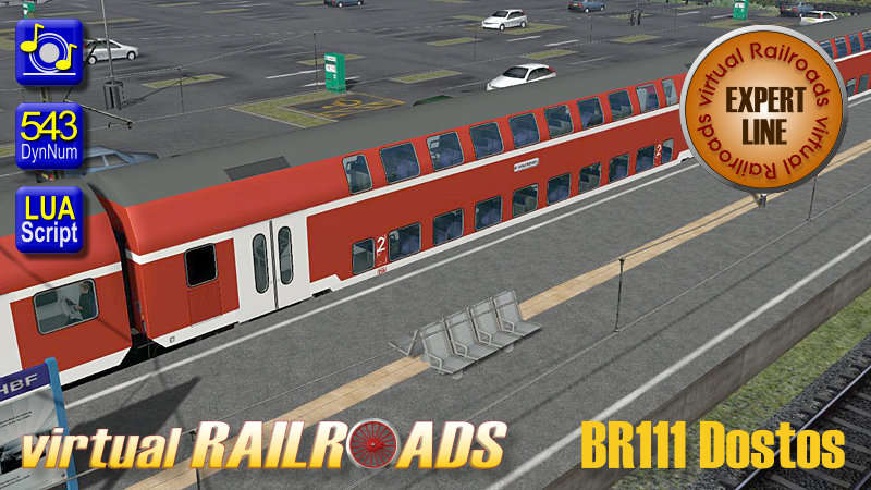 Just Trains - Virtual Railroads DB BR111 Dosto Expert-Line