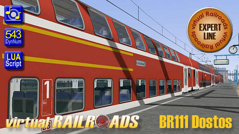 Just Trains - Virtual Railroads DB BR111 Dosto Expert-Line