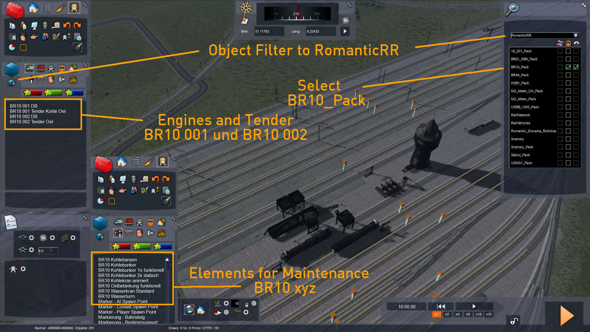 Just Trains - Romantic Railroads German BR 10 Class Locomotive