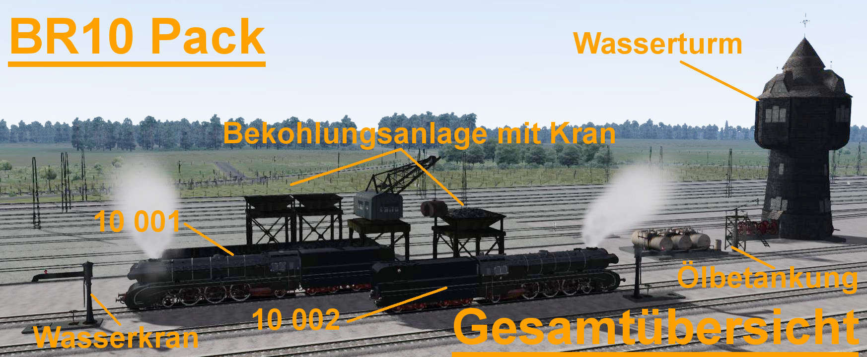 Just Trains - Romantic Railroads German BR 10 Class Locomotive