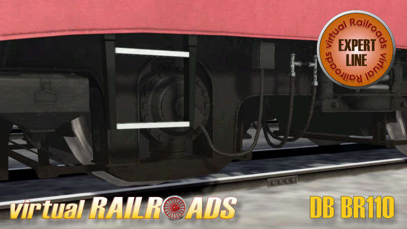 Just Trains - Virtual Railroads DB BR110 Expert Line Orient Red